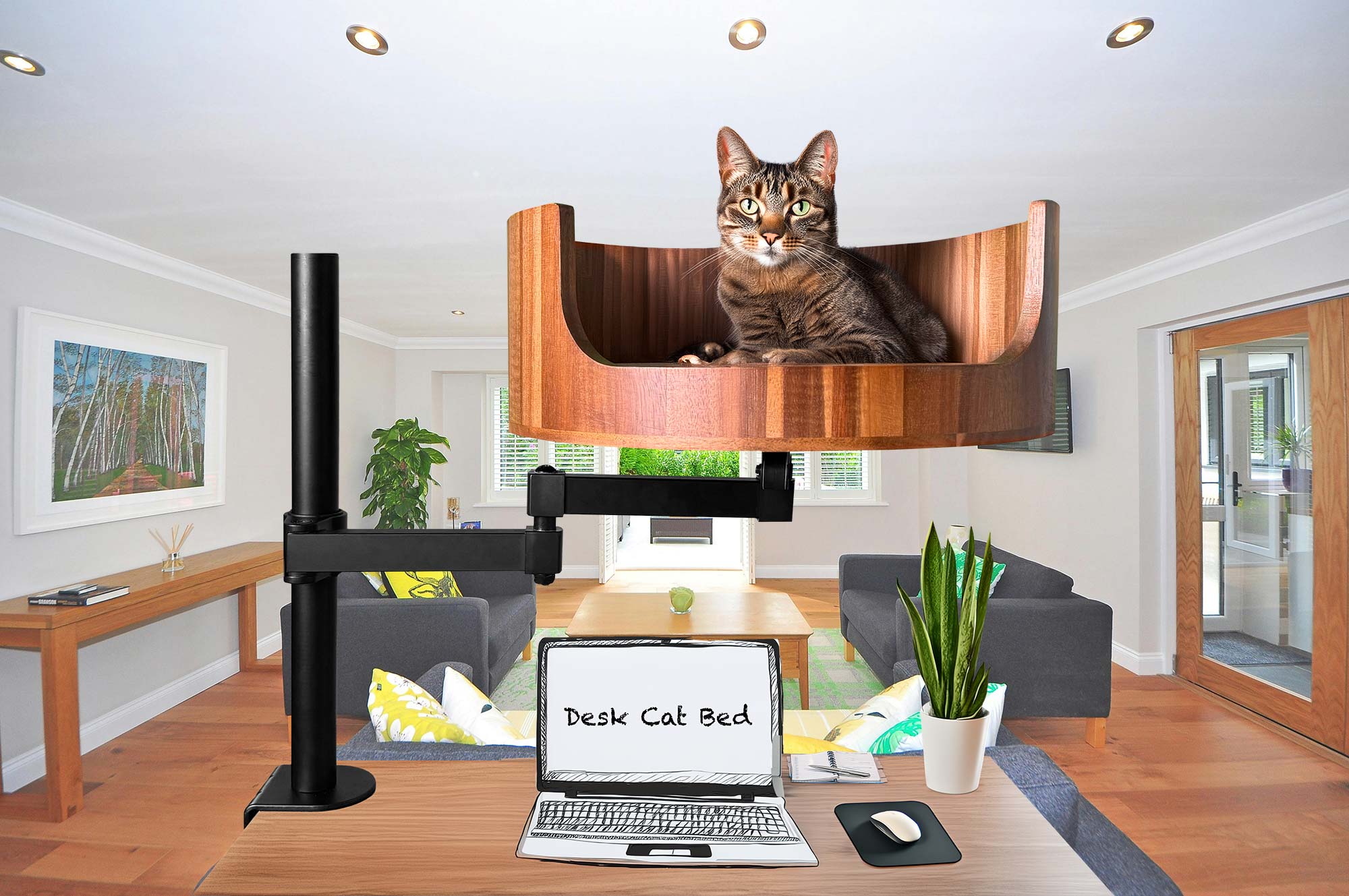2 Level Cat Bed: The Ultimate Comfort for Your Feline – Desk Cat Nest