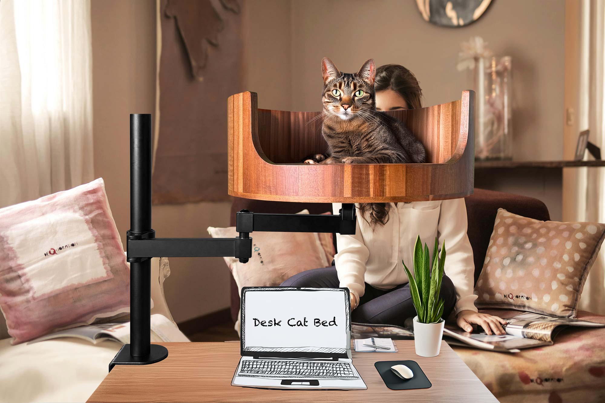 Cat Bed Chair: The Perfect Cozy Spot for Your Feline – Desk Cat Nest