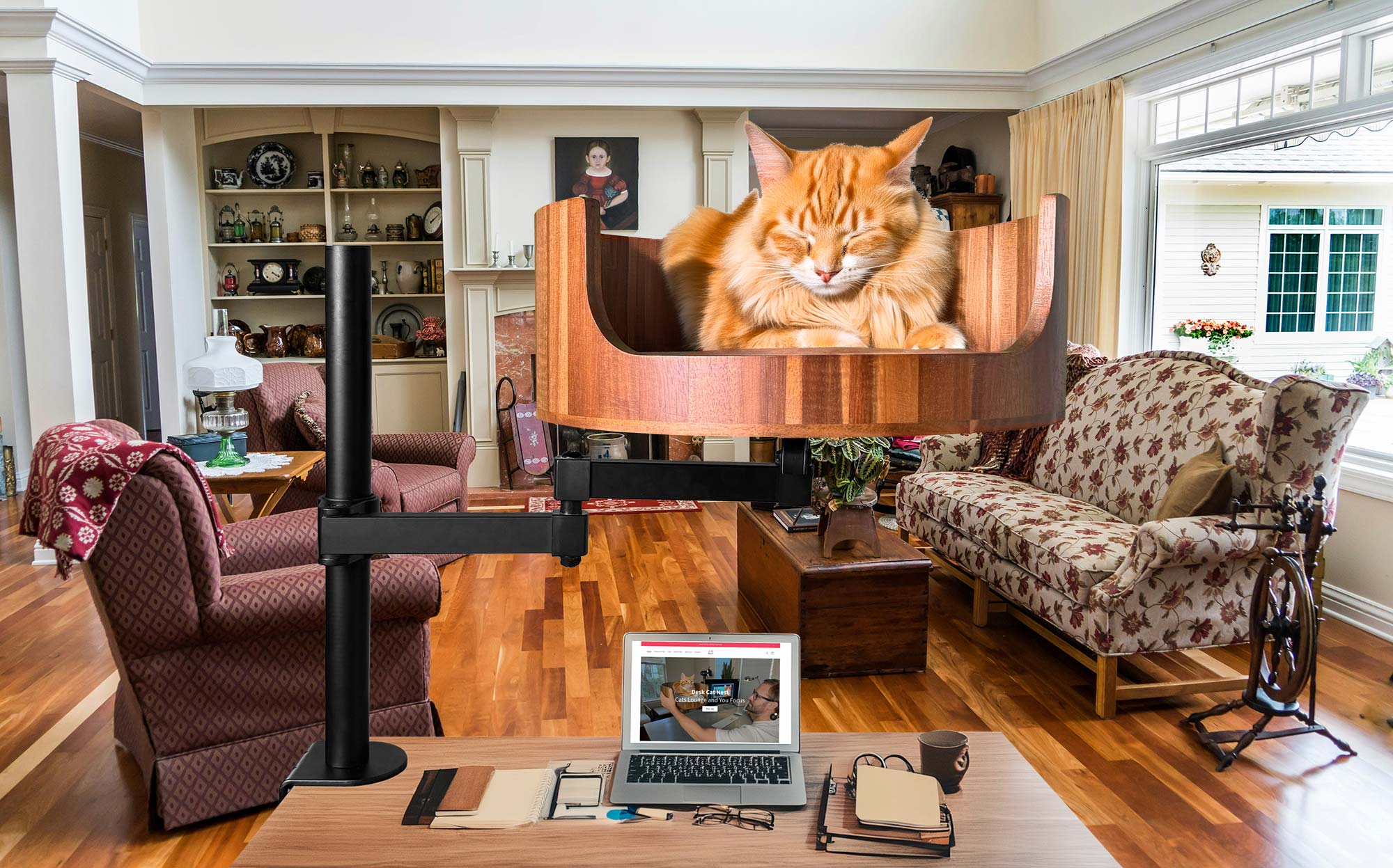 Cat on Computer Gif: The Ultimate Internet Distraction – Desk Cat Nest