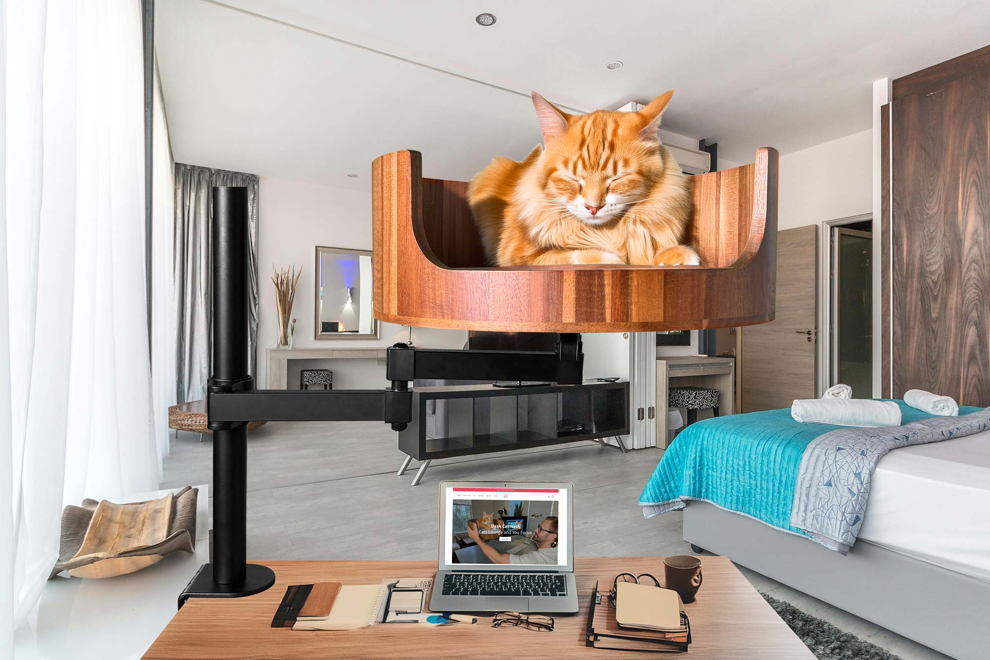 Desktop Couch for Cat: The Purrfect Workspace Solution – Desk Cat Nest