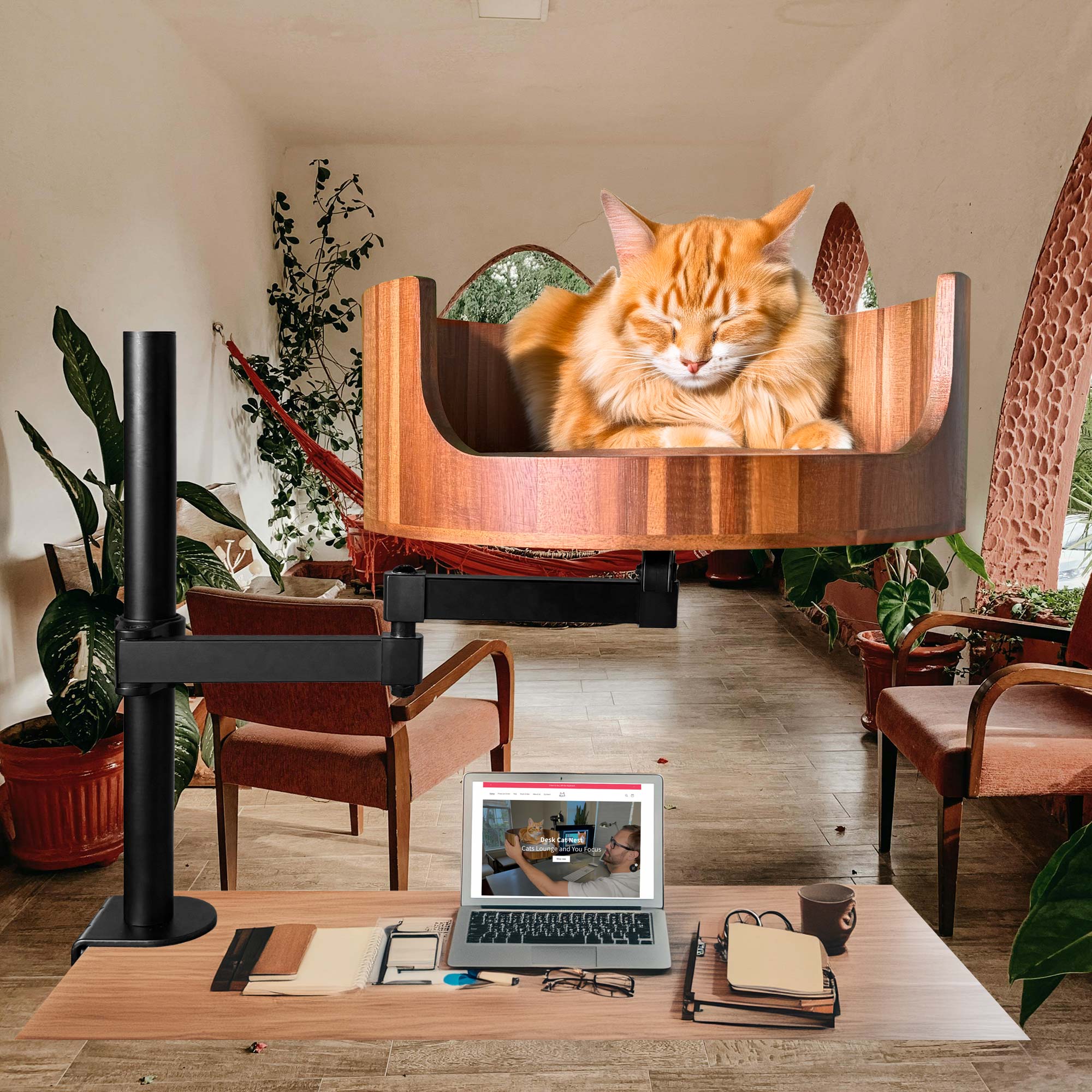 Fish Tank Cat Bed: A Unique Pet Furniture Solution – Desk Cat Nest