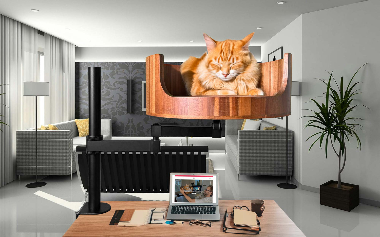 Keep Cat Off Ledge: Tips for a Safer Home – Desk Cat Nest